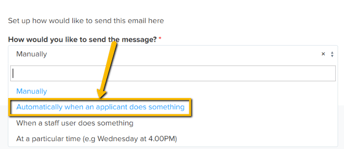 How to manually or automatically follow up with incomplete applications