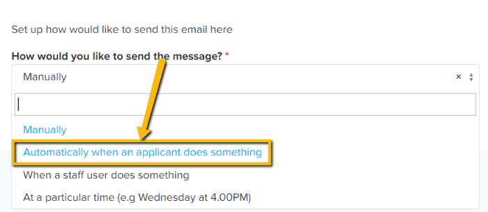 How to manually or automatically follow up with incomplete applications