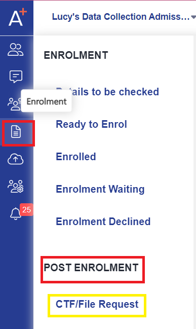 CTF/File Request Area