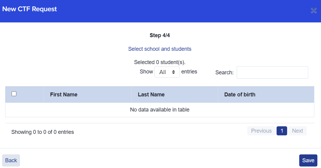 CTF/File Request Area