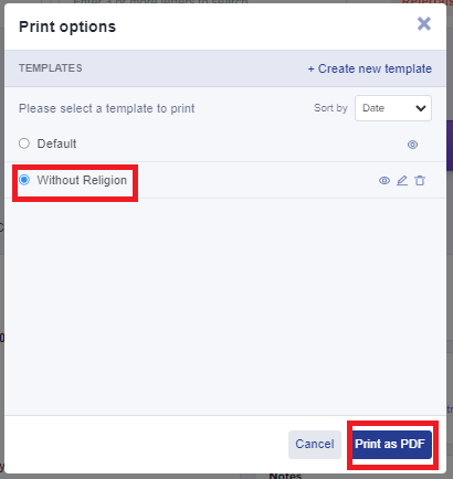 How to Export Student Information as a PDF