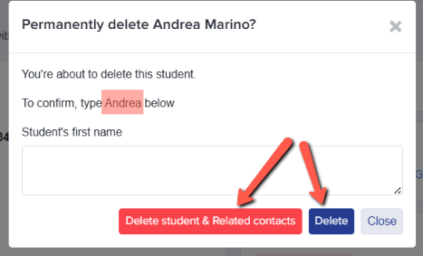 How to delete an applicant or a parent?