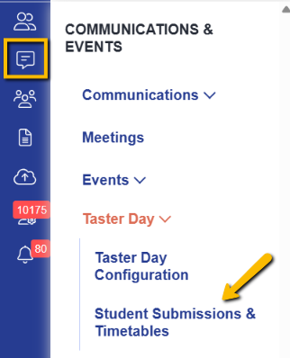 How to manually change an applicant's Taster Day sessions