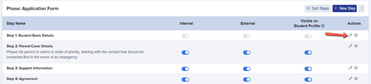 How to Customise an Application Form