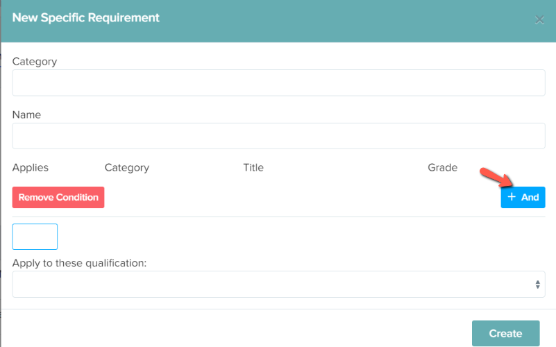 How to set your Specific Requirements