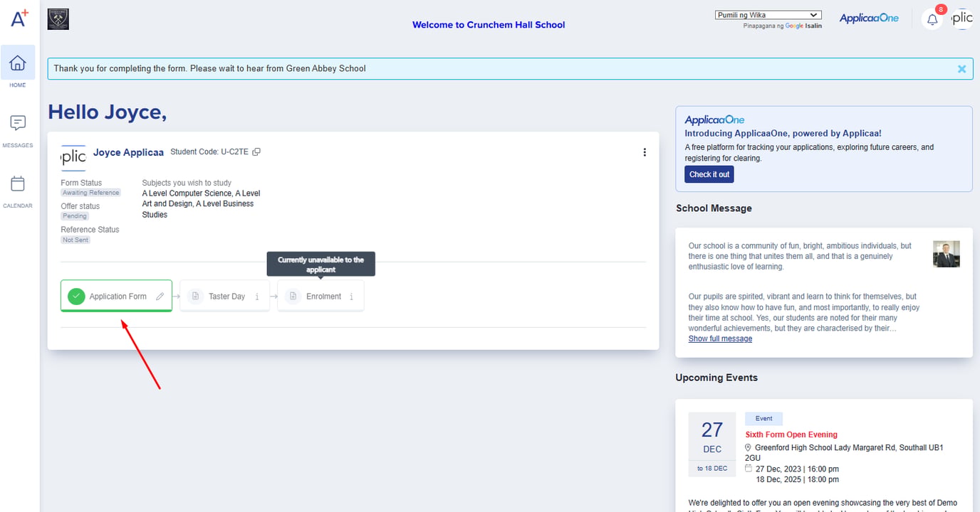 How to Apply to Sixth Form or College with ApplicaaOne