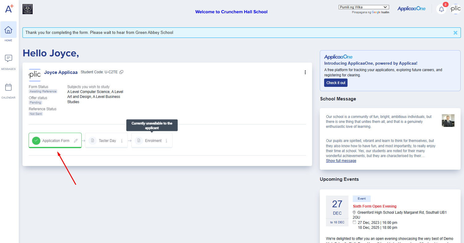 How to Apply to Sixth Form or College with ApplicaaOne