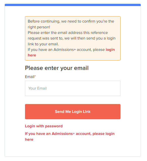 How a referee completes a reference request