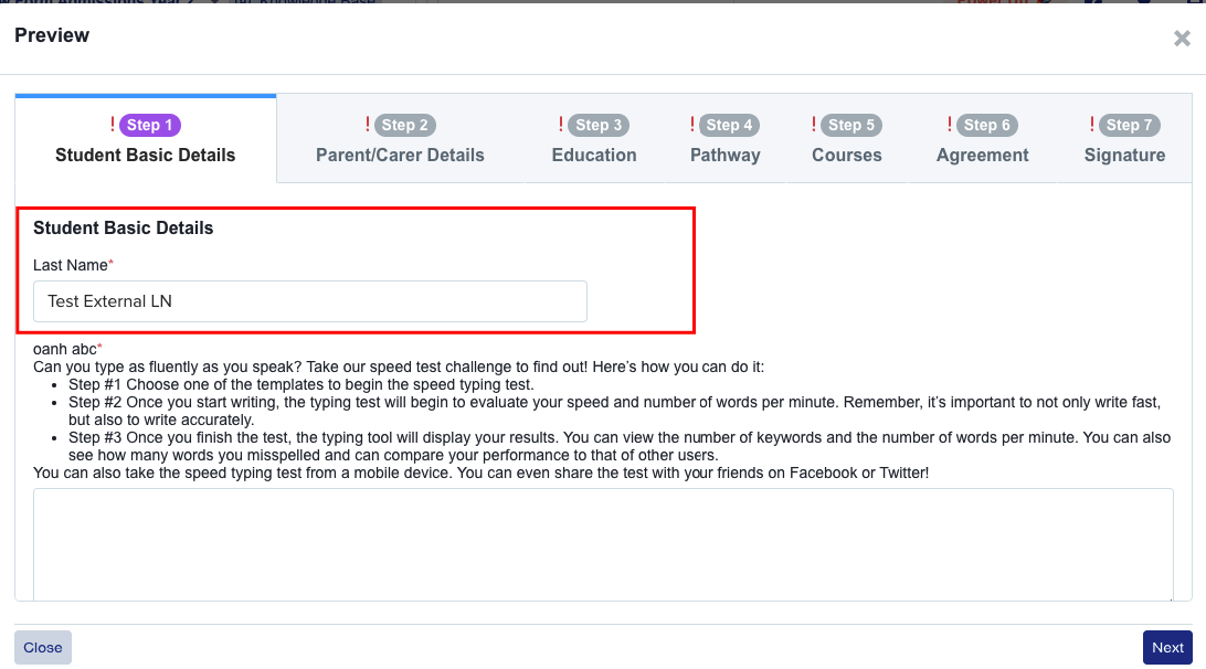 How to Customise an Application Form