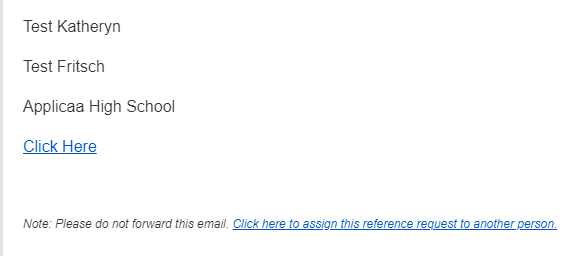 How a referee completes a reference request