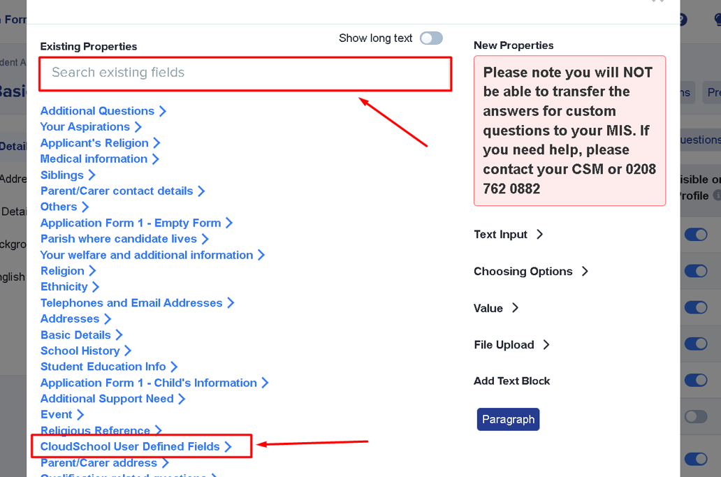 How to Customise an Application Form