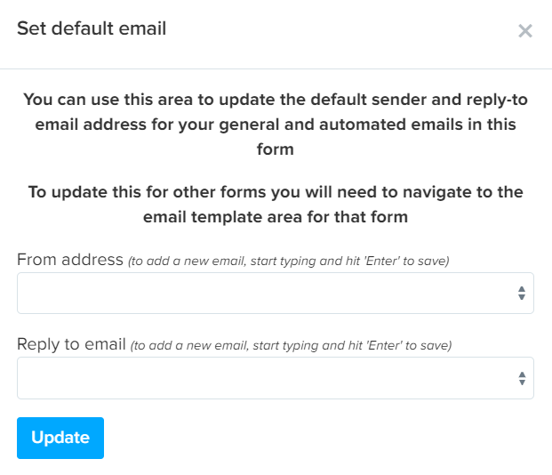 How to change your default email settings
