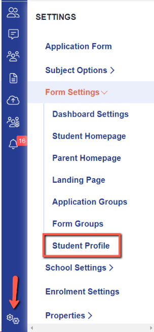 Customise Your Student Profile Overview