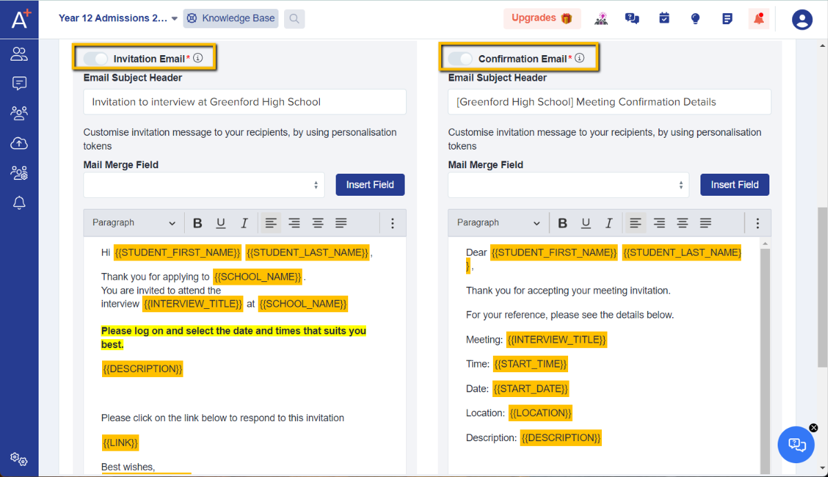 Meetings, Offers and Timetabling training guide