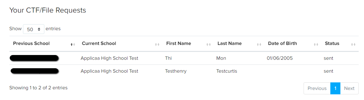 CTF/File Request Area