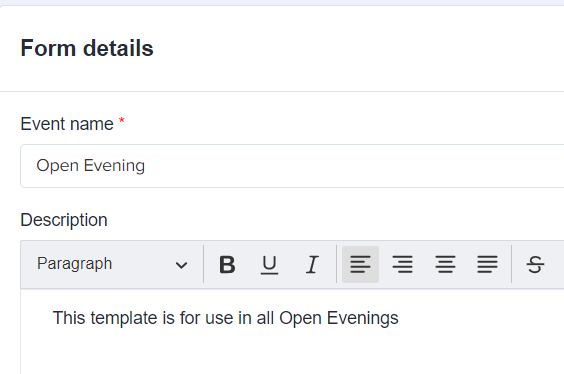 How to Create a New Event Question Template