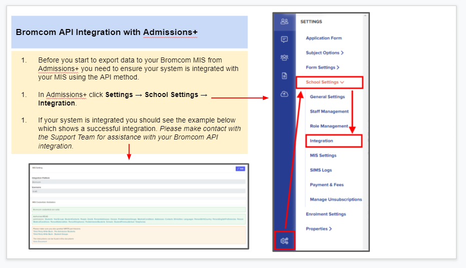 Bromcom MIS Admissions+ Export Guide (1min) + PDF Guide