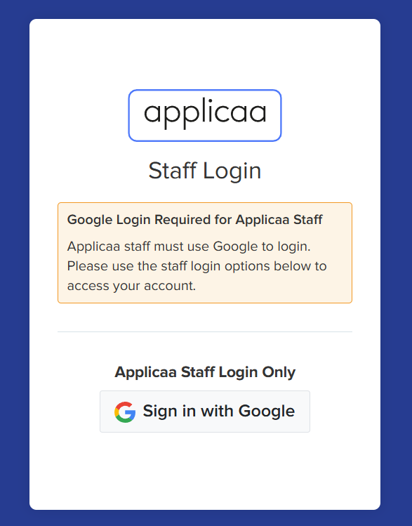 Single Sign-On (SSO) for Staff (Google & Microsoft Accounts only)